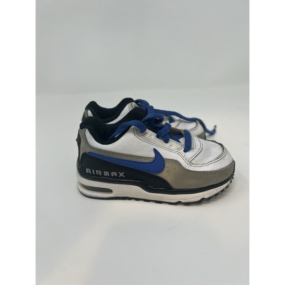 Nike | Shoes | Nike Air Max Toddler Youth Size 7c Shoes White Blue ...